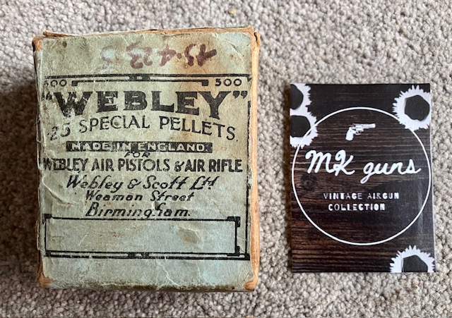 Webley Pellet Tins & Cardboard Boxes. - MK Guns