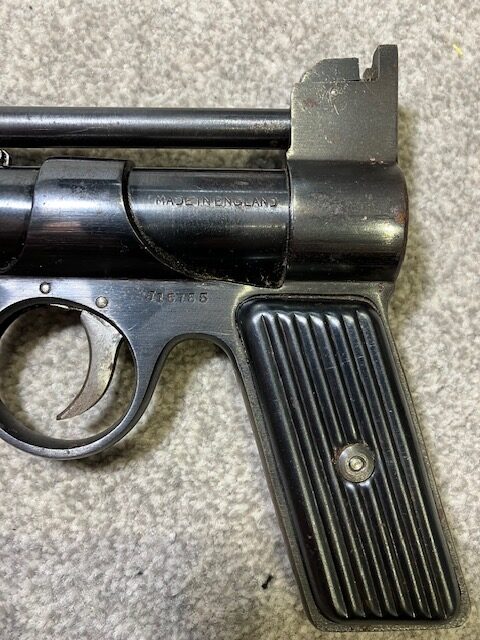 Webley Junior "Tin Grip" .177 Air Pistol. - MK Guns