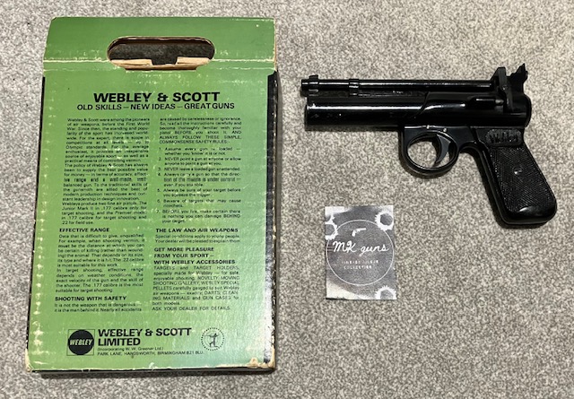 Webley Junior MK2 .177 Air Pistol. - MK Guns