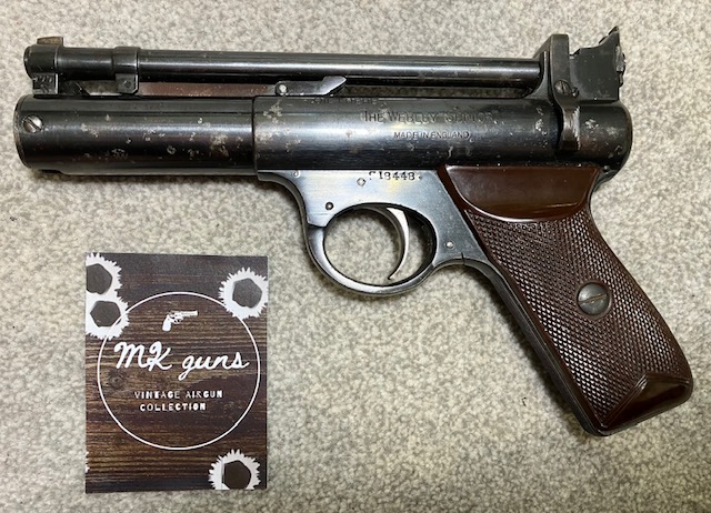 Webley MK1 Pre War "Slant Grip" .177 Air Pistol. - MK Guns