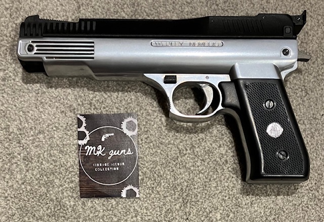 Webley .177 Nemesis "Silver" Pneumatic Air Pistol. - MK Guns
