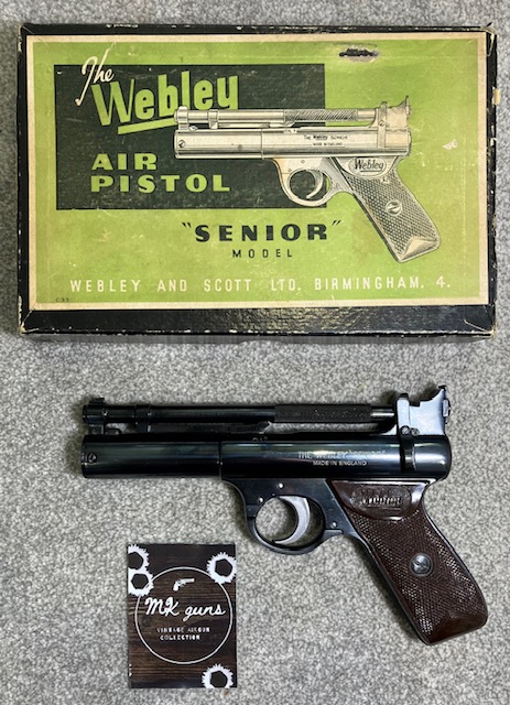 Webley Senior "Slant Grip" .22 Air Pistol. - MK Guns