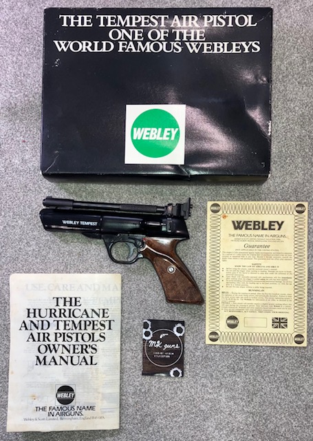 Webley Tempest "Brown Grip" .177 Air Pistol. - MK Guns