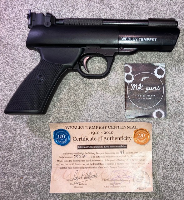 Webley Tempest Centennial .177 Air Pistol. - MK Guns