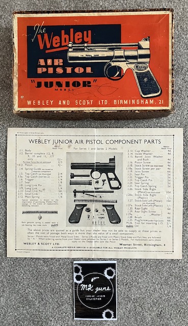 Webley Junior .177 Air Pistol. - MK Guns