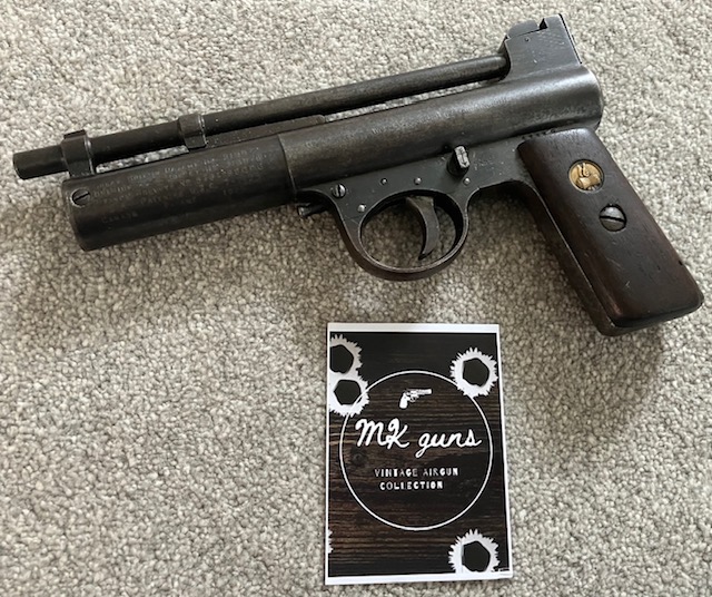 Webley MK1 Pre War "Straight Grip" .177 Air Pistol. - MK Guns