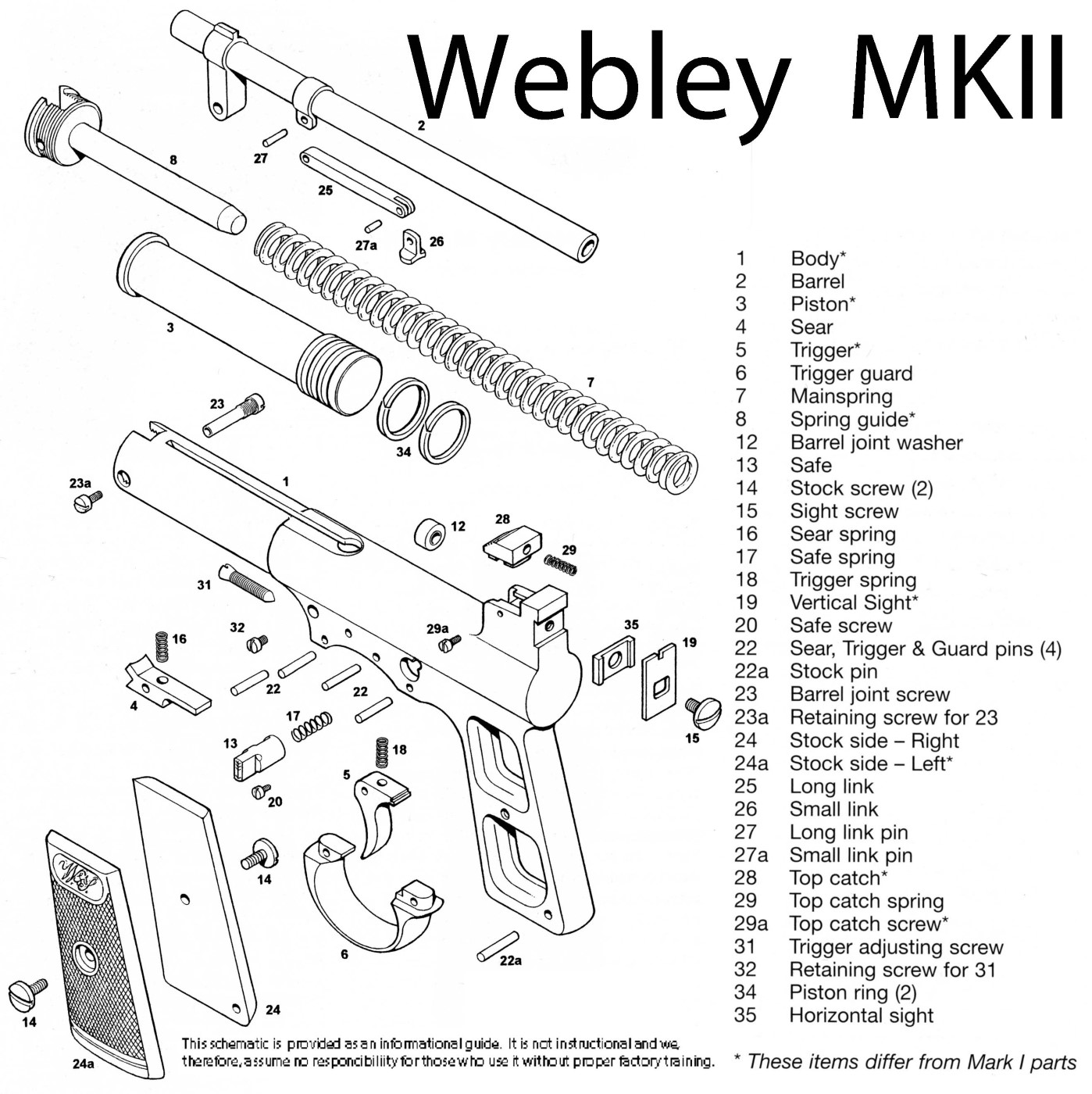 Webley Schematics. - MK Guns