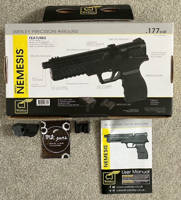 Webley Nemesis CO2 .177 Air Pistol. - MK Guns