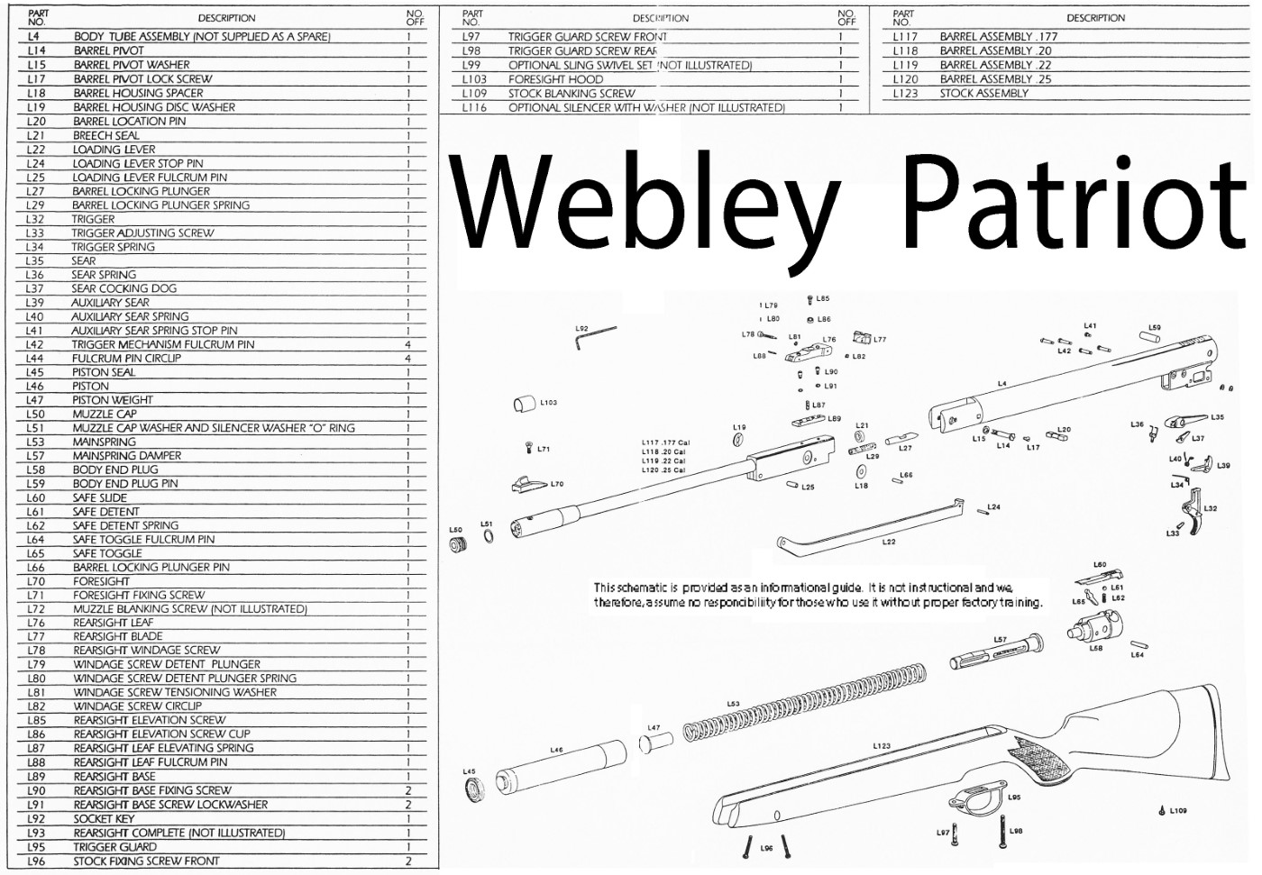 Webley Schematics. - MK Guns