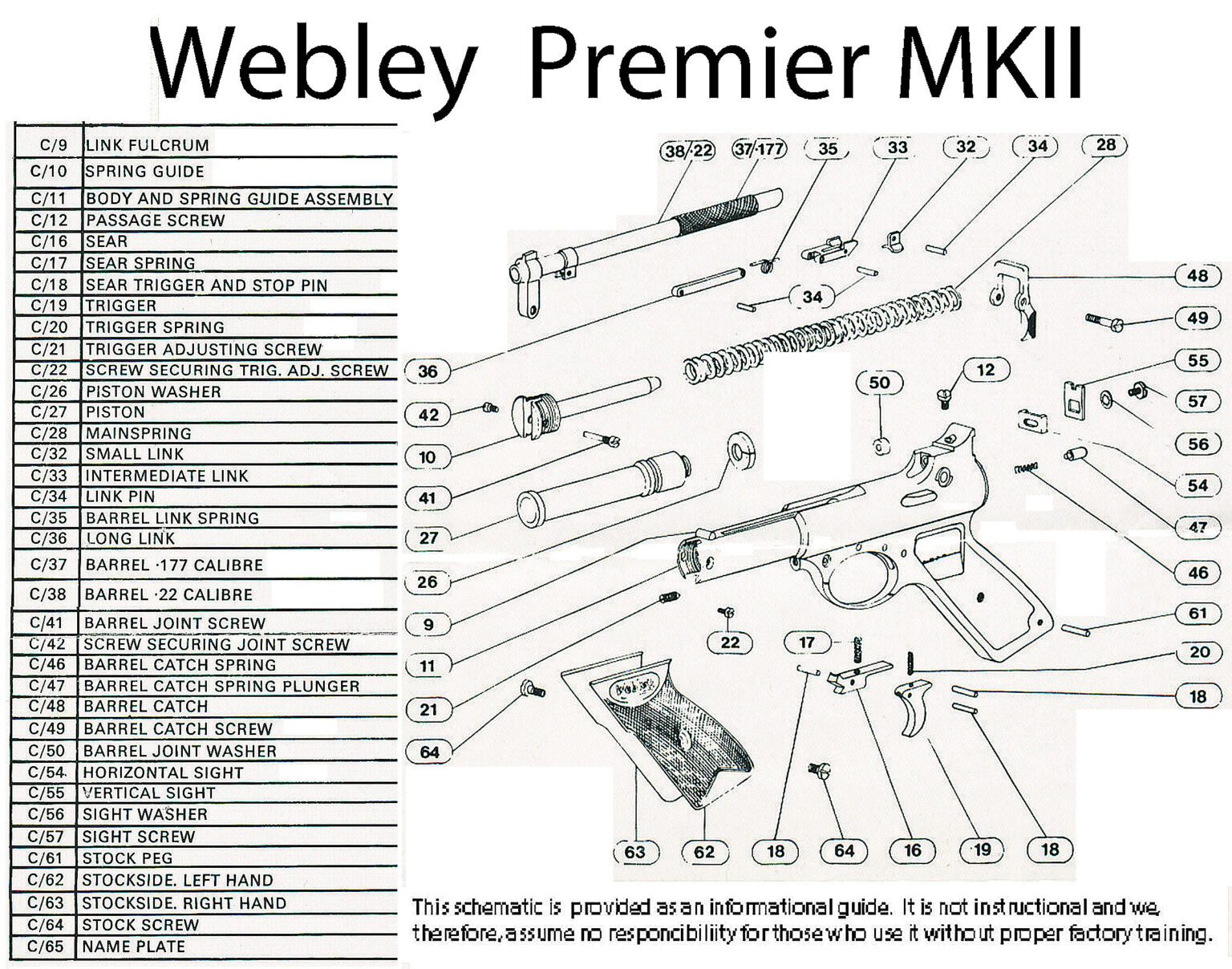 Webley Schematics. - MK Guns