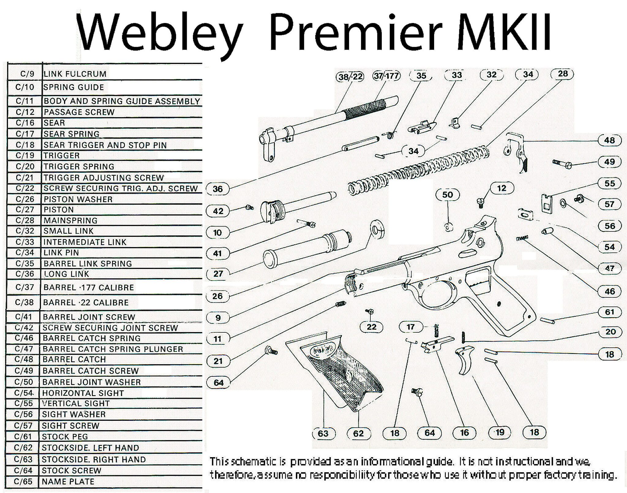 Webley Schematics. - MK Guns