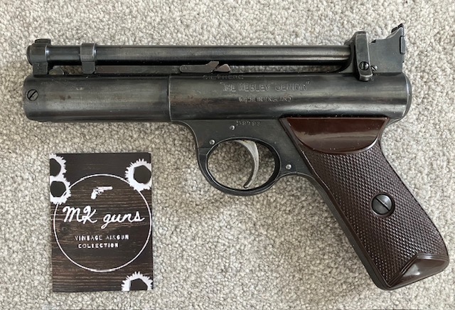 Webley Senior Pre War "Slant Grip" .177 Air Pistol. - MK Guns