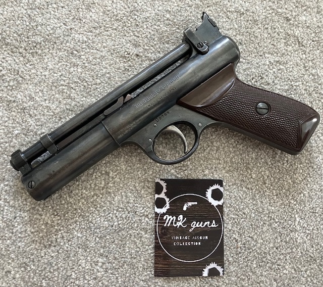 Webley Senior Pre War "Slant Grip" .177 Air Pistol. - MK Guns