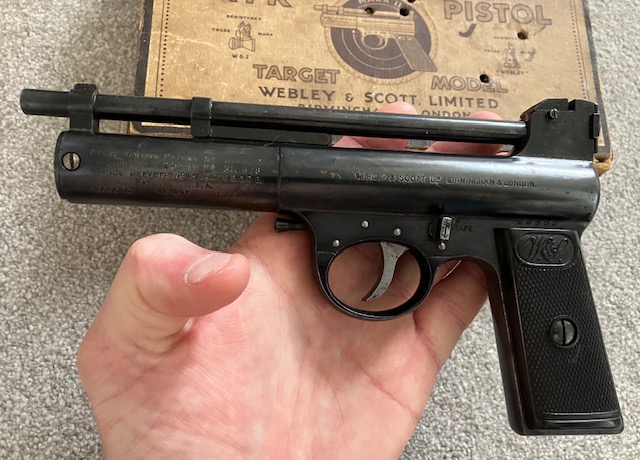 Webley Mark II .177 Boxed "Target Model" Air Pistol. - MK Guns