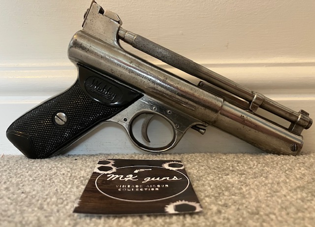Webley MK1 Chrome "Slant Grip" .177 Air Pistol. - MK Guns