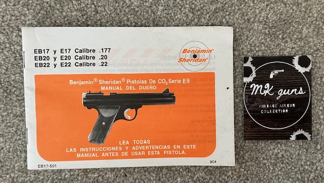 Benjamin Sheridan E9A 2.0 Series Air Pistol. - MK Guns