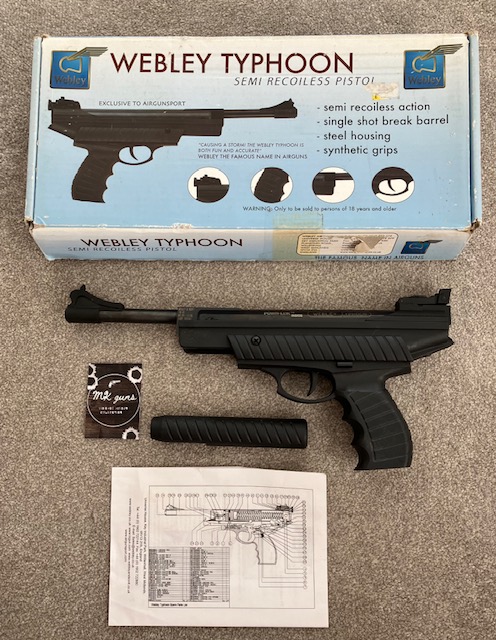 Webley Typhoon Turkish .177 Air Pistol. - MK Guns