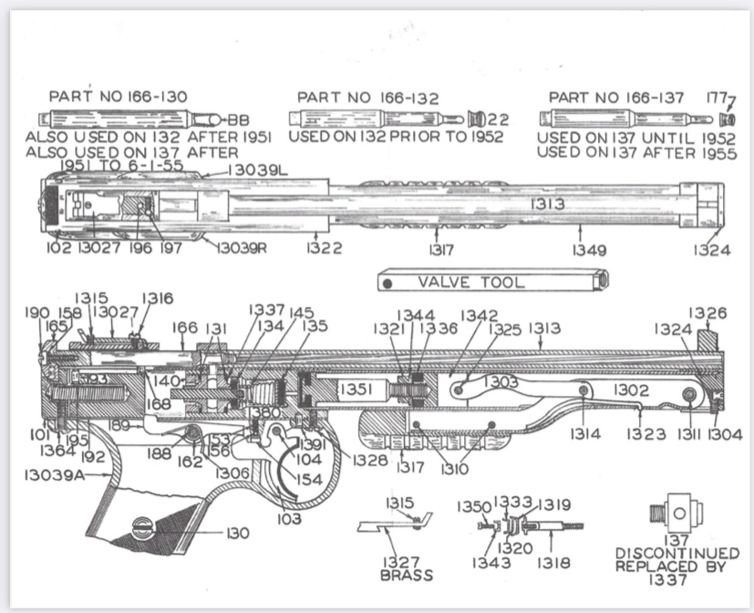 Benjamin Franklin 132 Air Pistol. - MK Guns