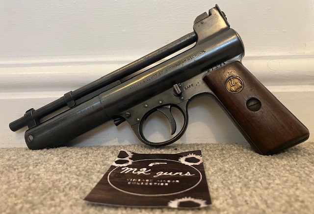 Webley MK1 Pre War "Straight Grip" .177 Air Pistol. - MK Guns