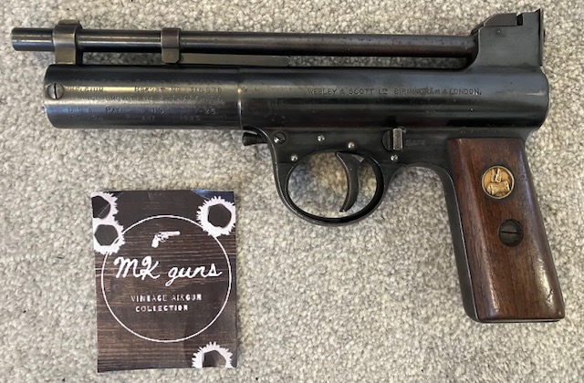 Webley MK1 Pre War "Straight Grip" .177 Air Pistol. - MK Guns