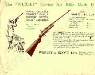 Webley .22 MK2 Service Rifle. - MK Guns