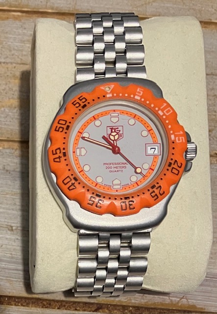 TAG Heuer 373.513 Orange Mid Size Formula 1 Watch. - MK Guns